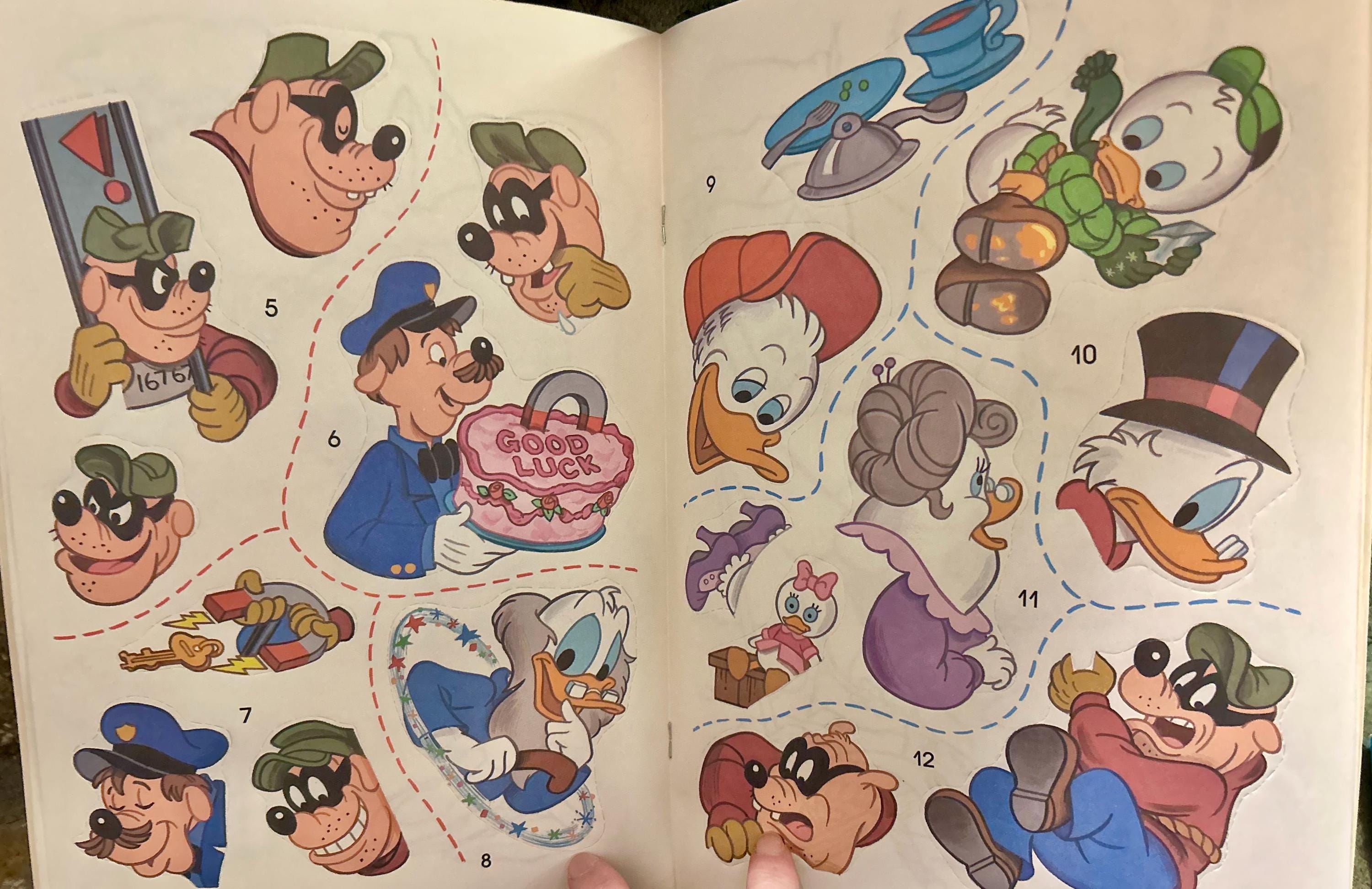 Vintage 1986 Disney’s Ducktales Sticker Fun Coloring Book, New Old ...