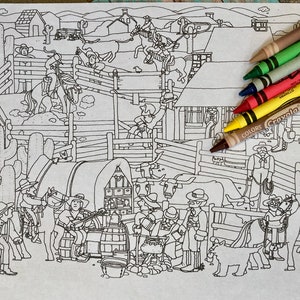Farm Ranch Adult Coloring Sheet, Doodles Printable Coloring Page ...