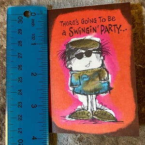 Vintage 1970s Party Invitations, Groovy, Set of 9 Invitations, New Old ...