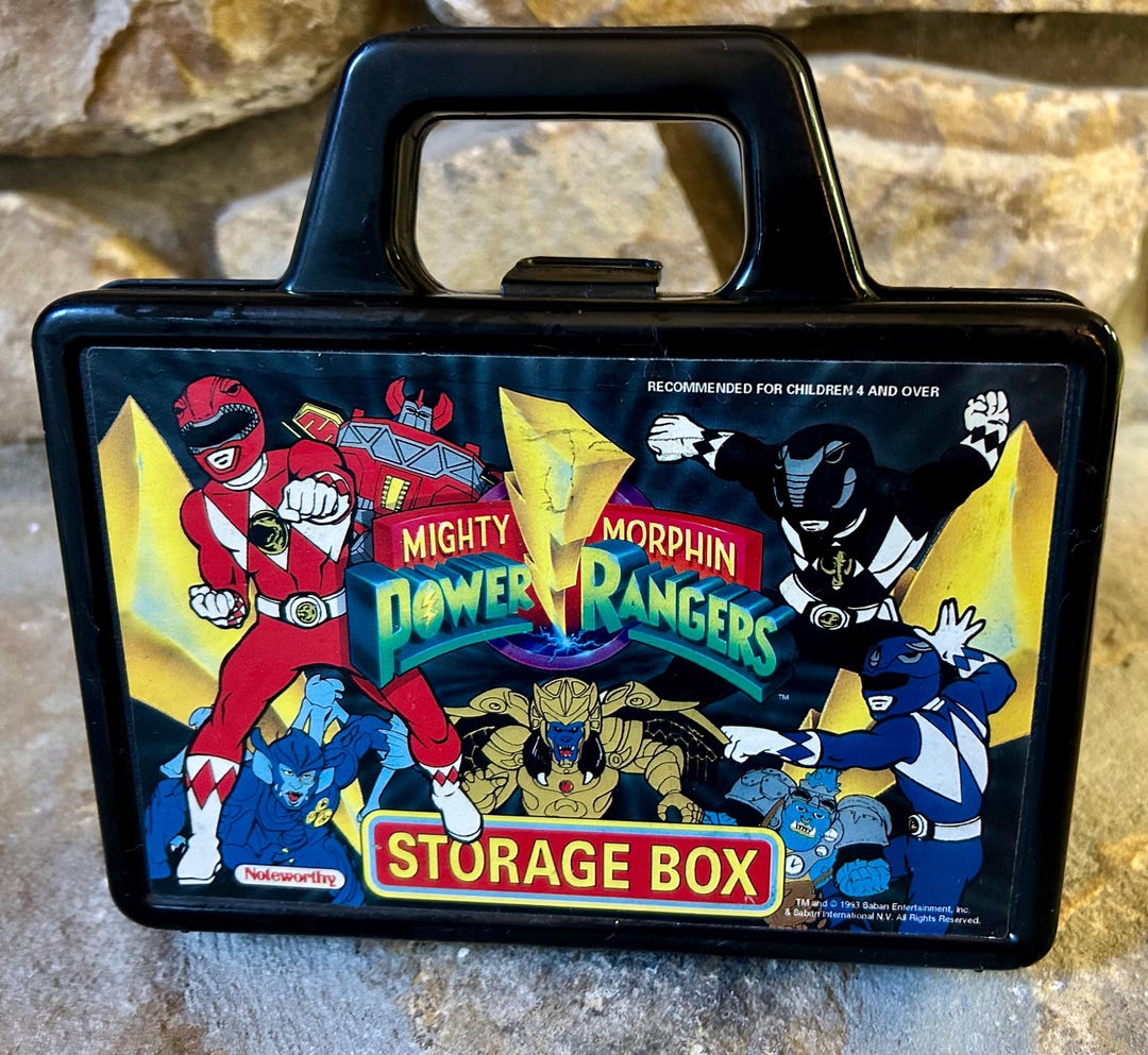 Vintage 1993 Mighty Morphin Power Rangers Storage Case Box, Vintage ...