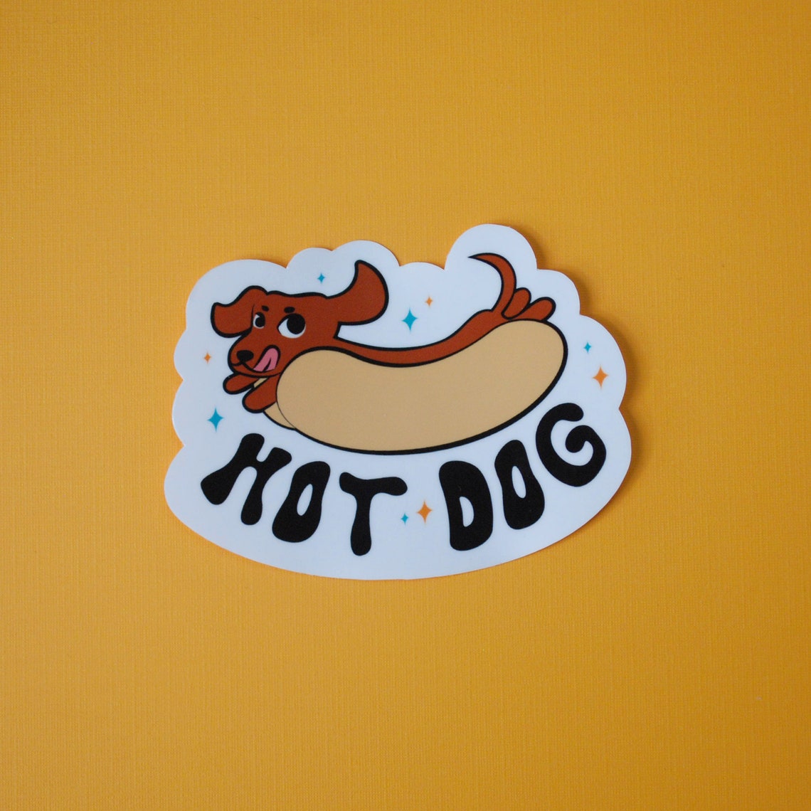 Hot Dog Sticker Dachshund Wiener Dog Sticker Kawaii Weenie - Etsy