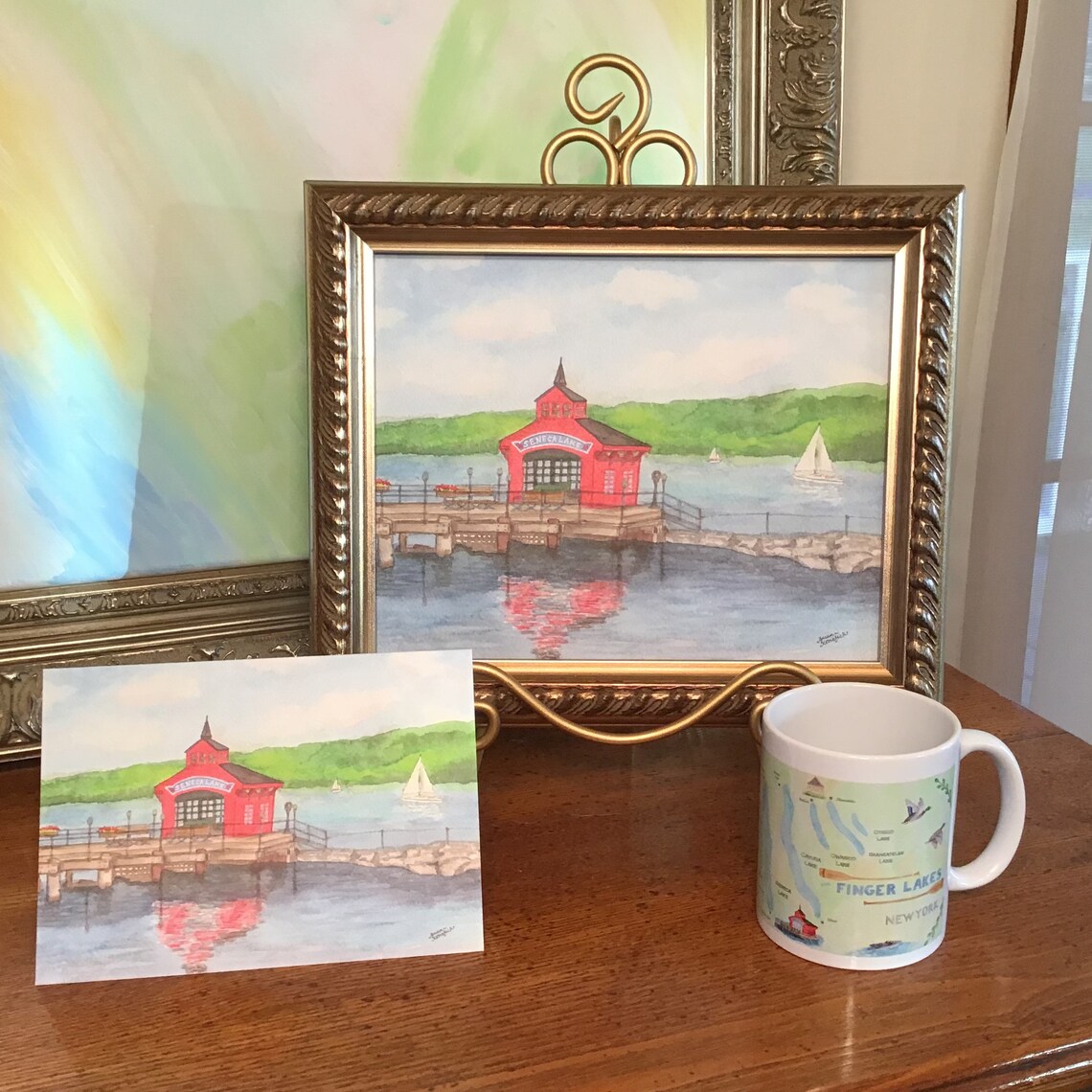 Seneca Lake Pier 8x10 Art Print - Etsy