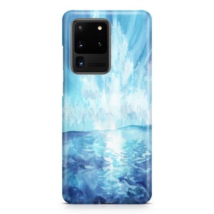 Blue Watercolor Sunrise Case - Samsung Galaxy S25, S24, S23, S22, S21 ...