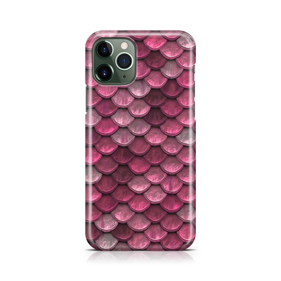 Pink Mermaid Scale Case Apple iPhone 15 14 13 12 11 Pro - Etsy