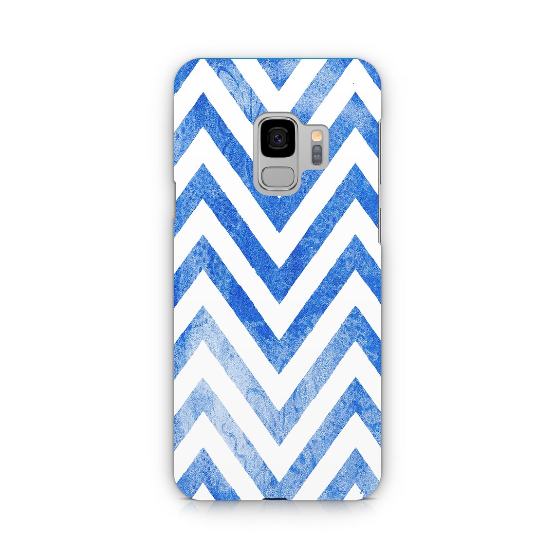 Blue Watercolor Chevron Case Iphone 12 Mini Galaxy S20 - Etsy