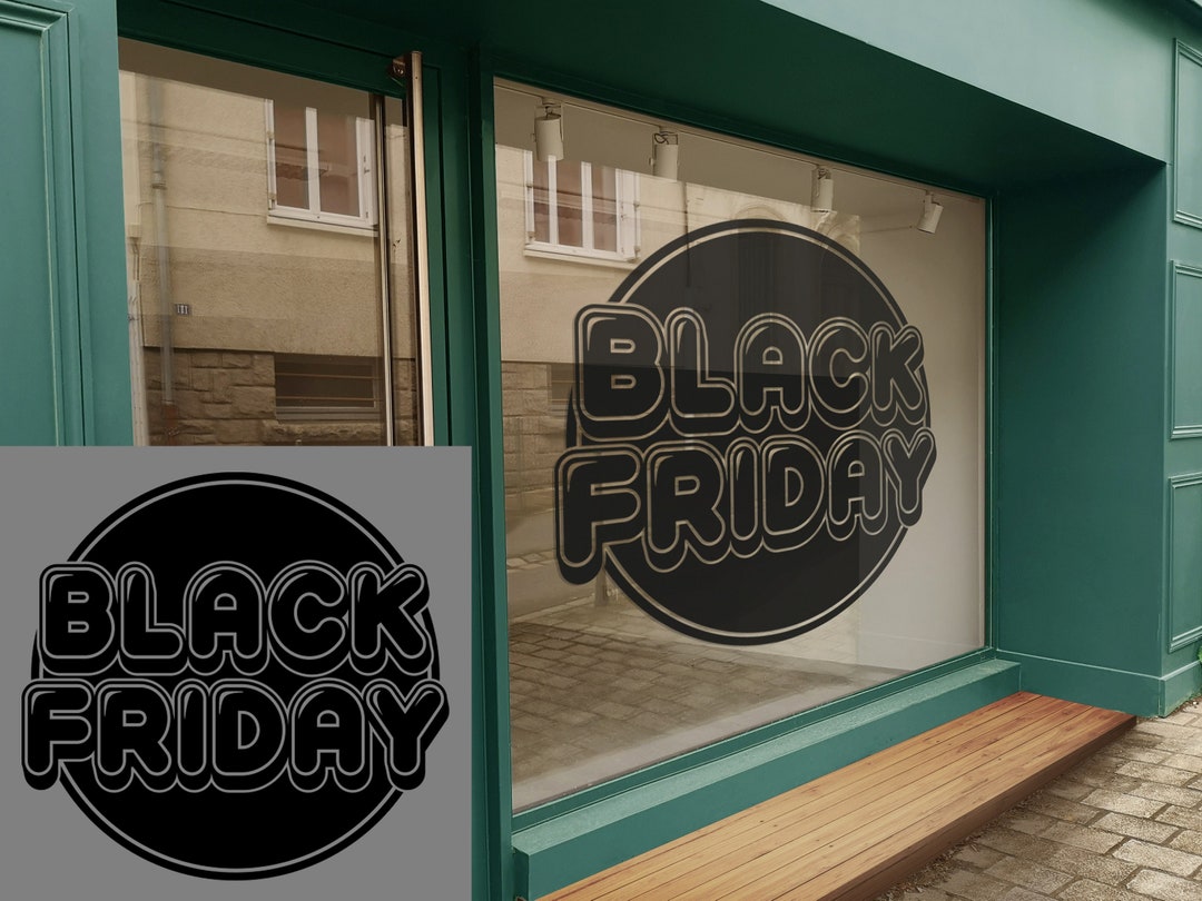 Black Friday Window Stickers - 06 - Etsy