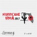Hurricane Irma 2017 Hard Hat Decal, Storm Chaser, FL State Outline With ...