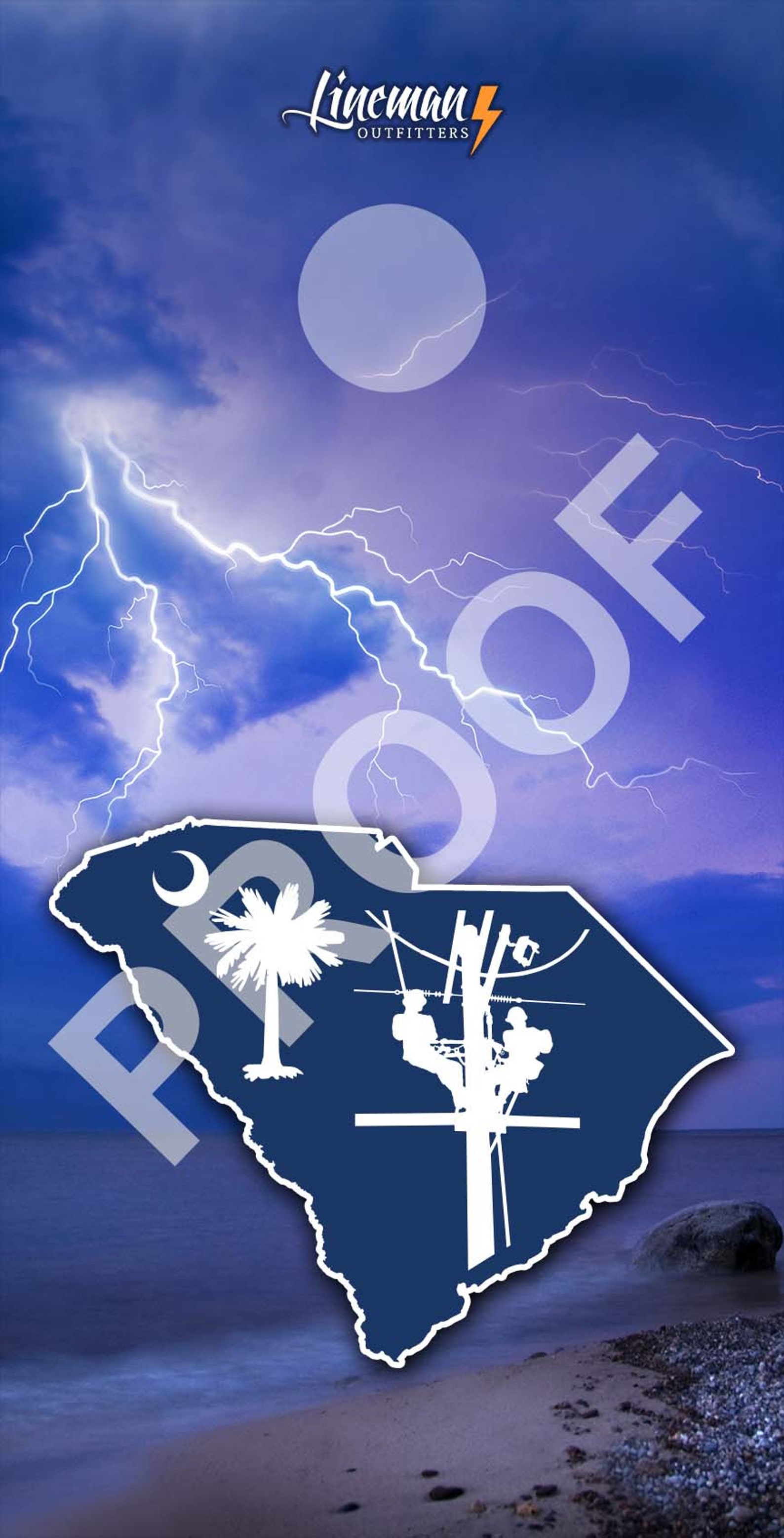 DIGITAL FILE JPG South Carolina Power Lineman 1 Stormy Sky | Etsy