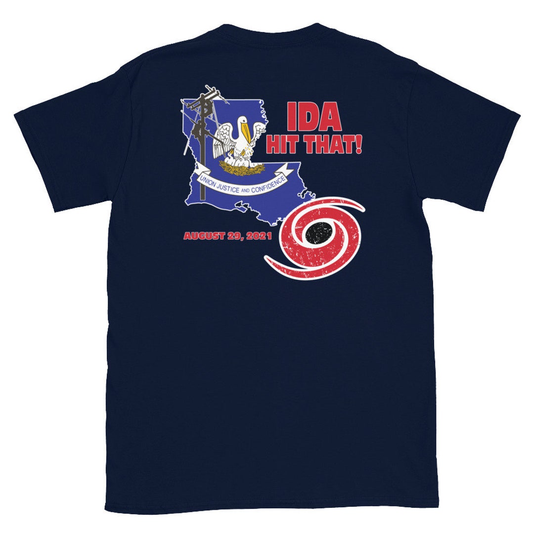 Ida Hit That! Hurricane Lineman Shirt - Etsy
