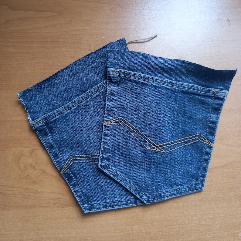 Recycled Denim Pockets: 8 Vintage Jean Pocket Patches - Etsy