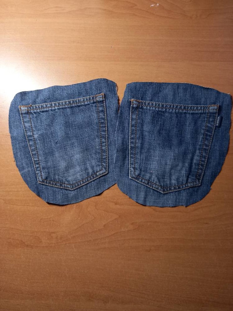 10 Denim Pockets: Recycled Jeans, Quilting & Craft Supply - Etsy