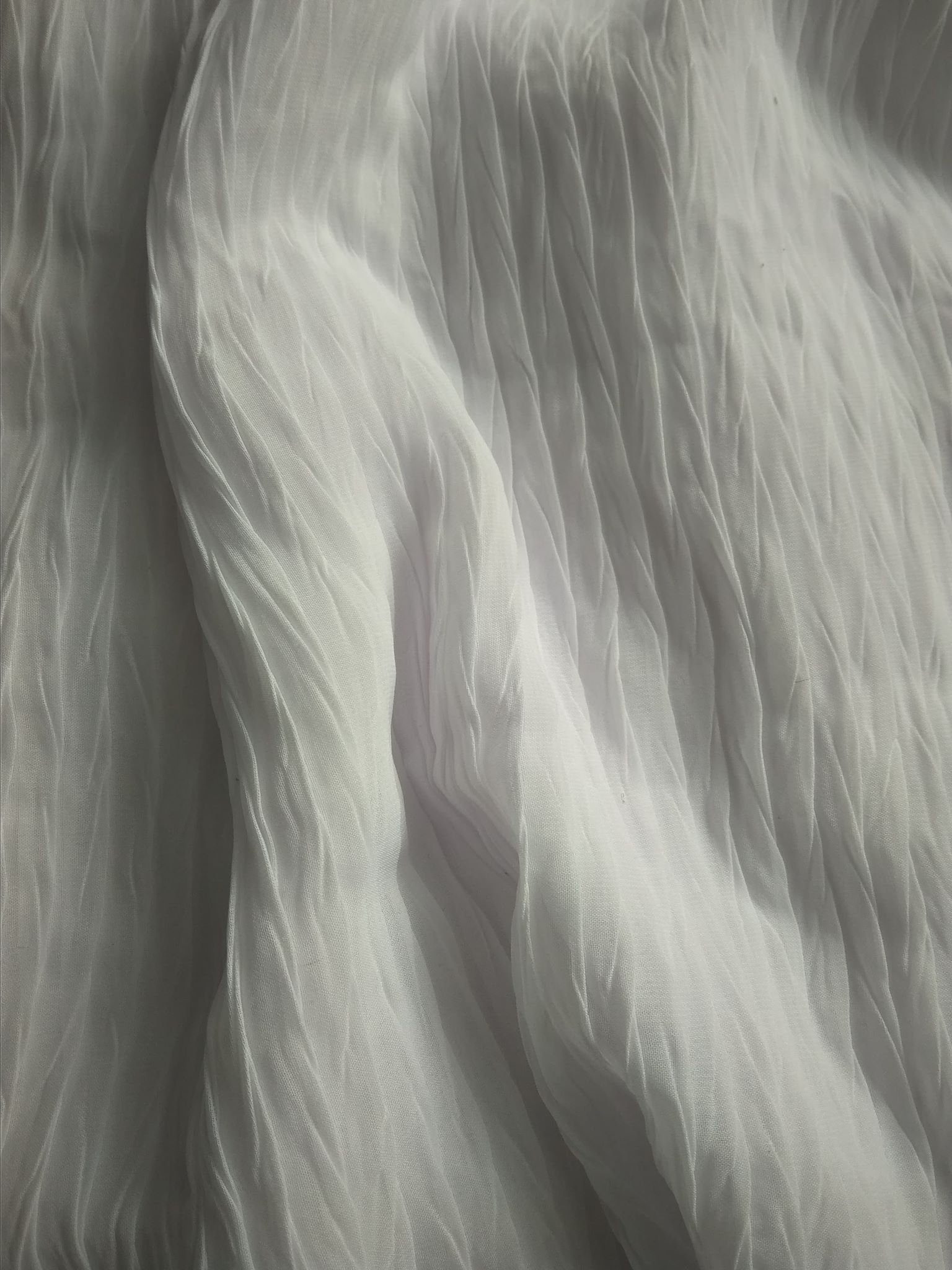 Ivory Pleated Fabric by the Yard Chiffon Ruffled Dress Women - Etsy