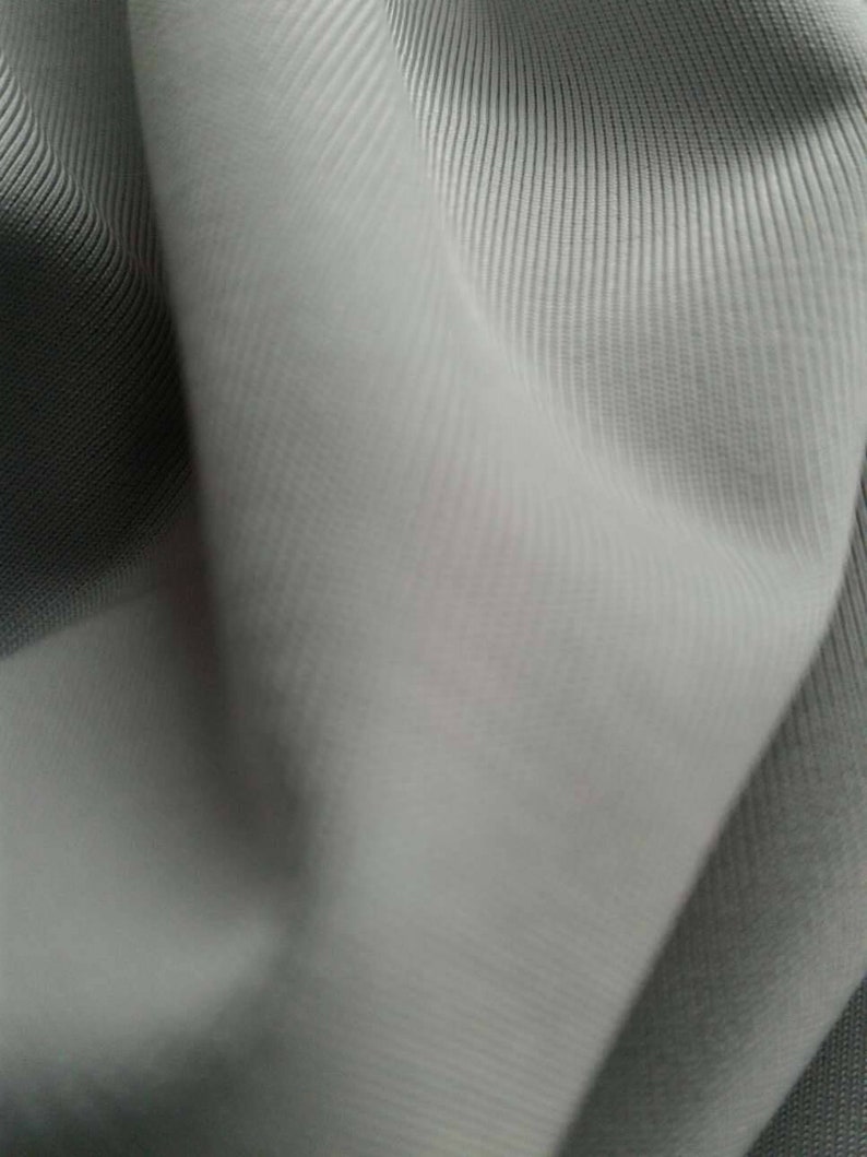 Gray Nylon Spandex Jersey Knit Fabric: Solid Stretch Milliskin - 59 ...