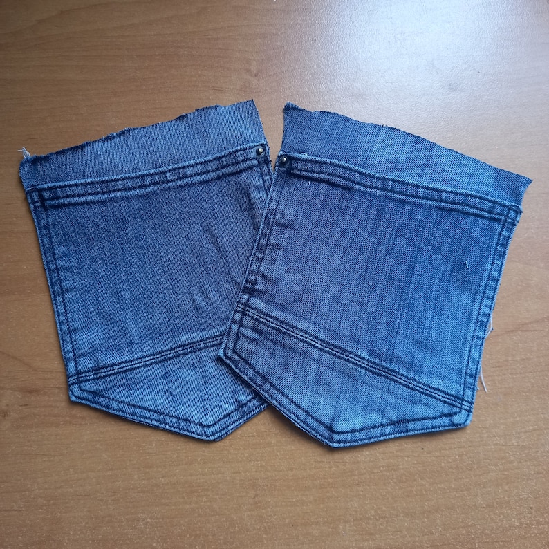 Recycled Denim Pockets: 8 Vintage Jean Pocket Patches - Etsy
