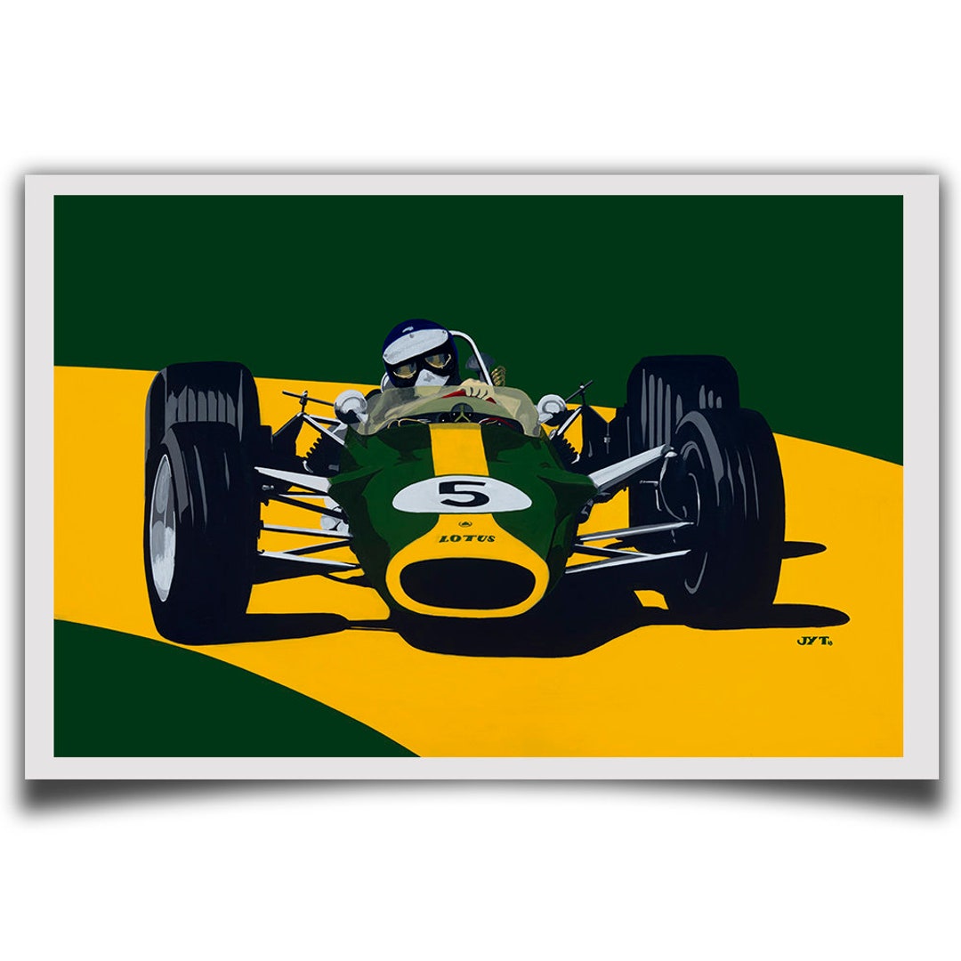 Jim Jim Clark Winning 1967 British GP Limited Edition Print - Etsy