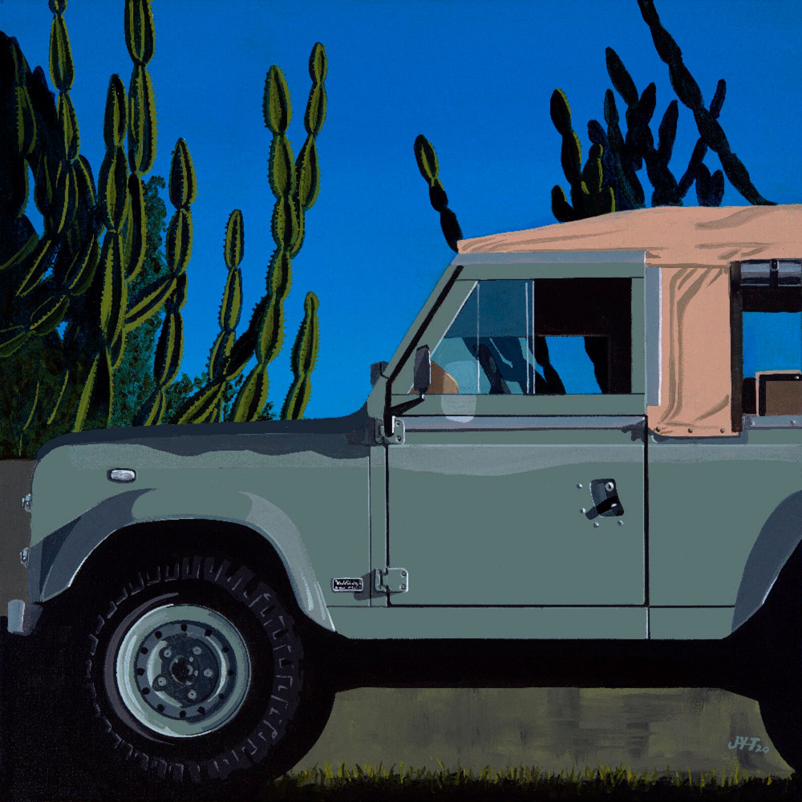 Coolnvintage Land Rover Defender by Coolnvintage Limited Edition Print ...