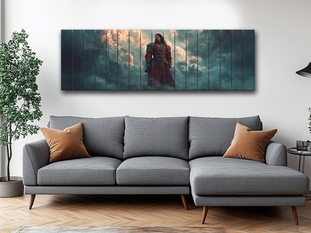 Vlad the Impaler Gothic Print on Natural Wood - Etsy