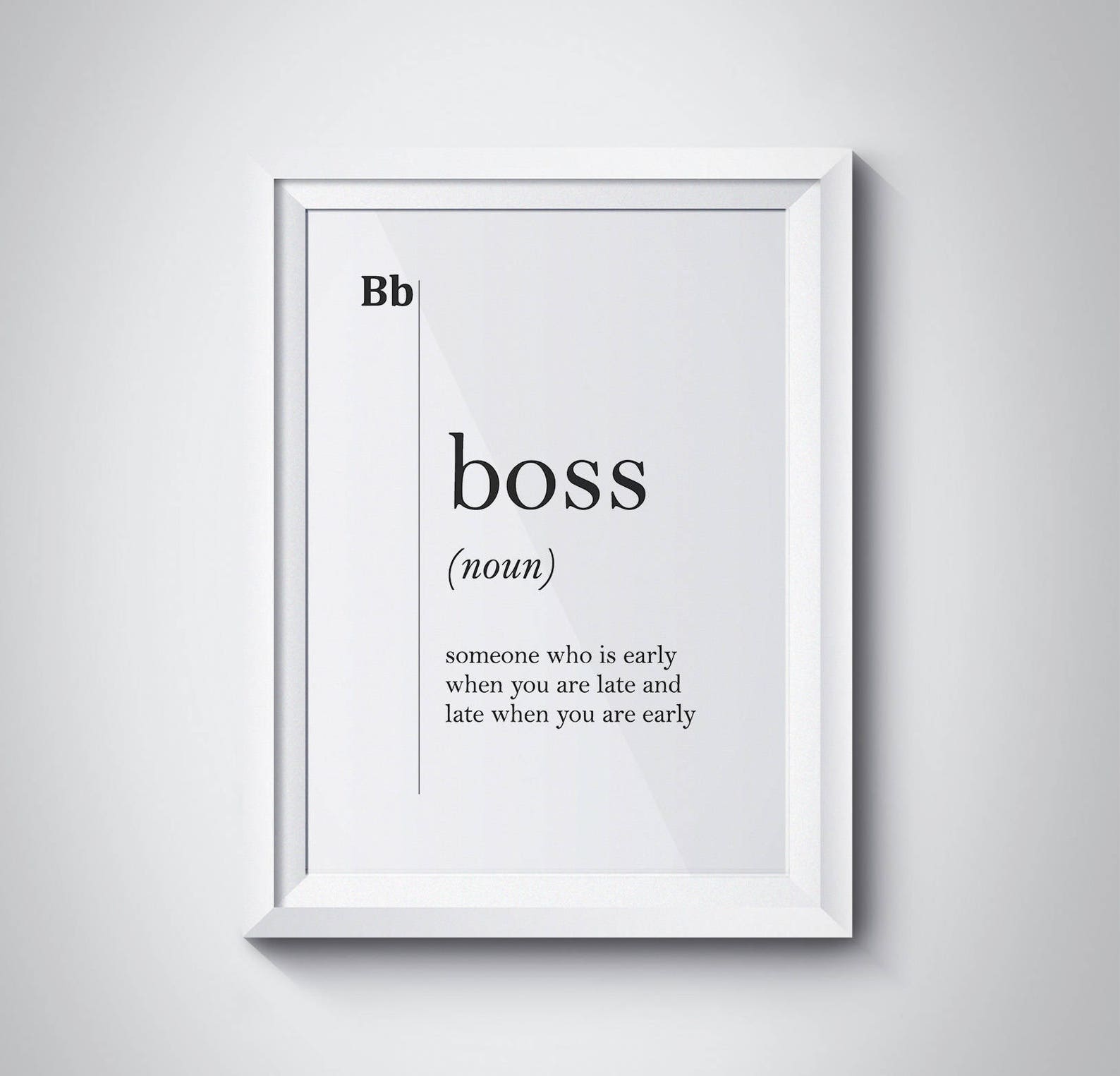 Boss Definition Coworker Gift Definition Print Boss Print Funny Poster ...