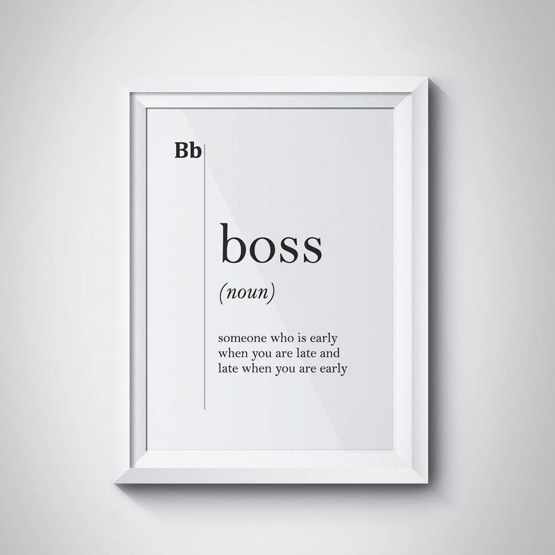 Boss Print - Etsy