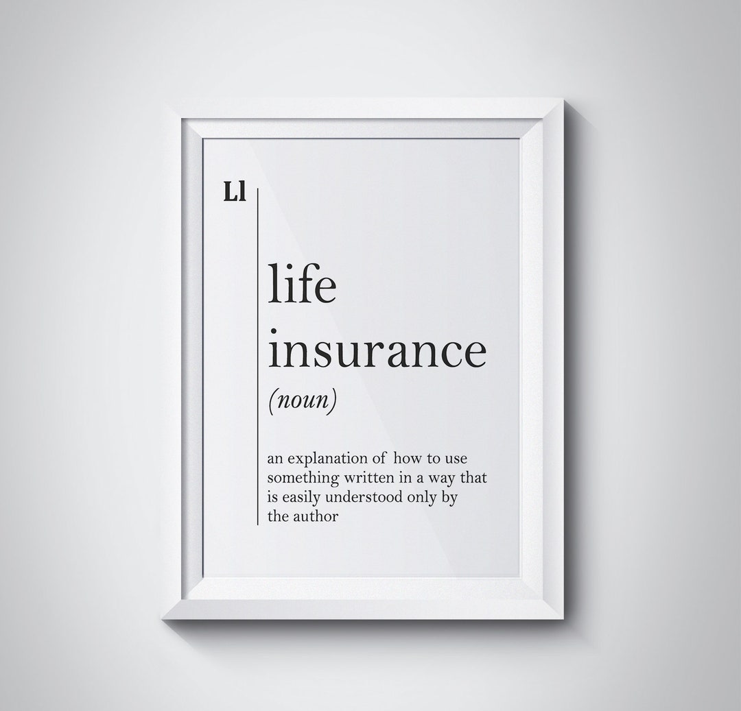 Life Insurance Definition Insurance Agent Gift Insurance Office Decor ...