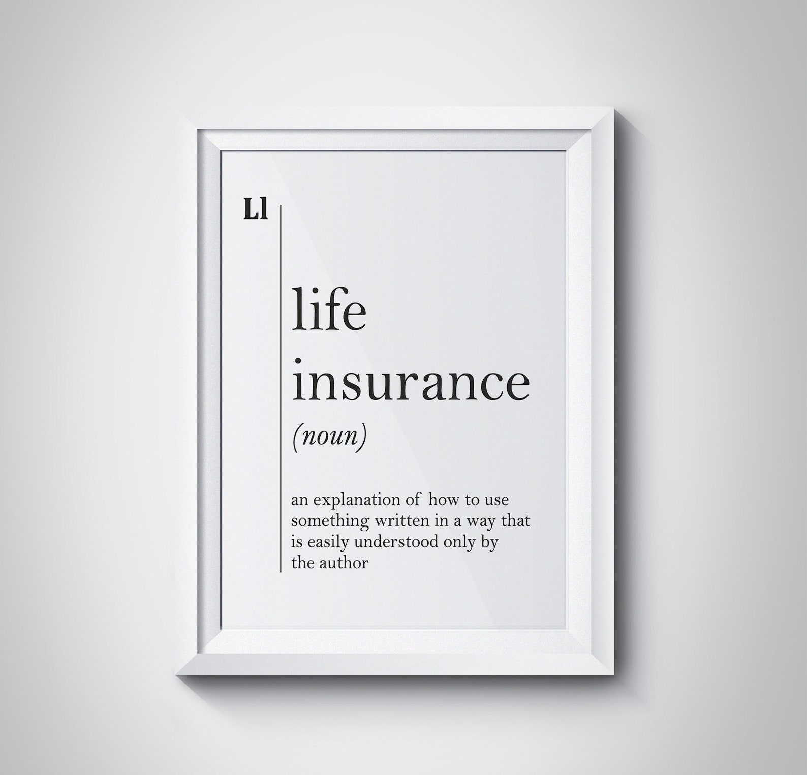 Life Insurance Definition Insurance Agent Gift Insurance Office Decor ...