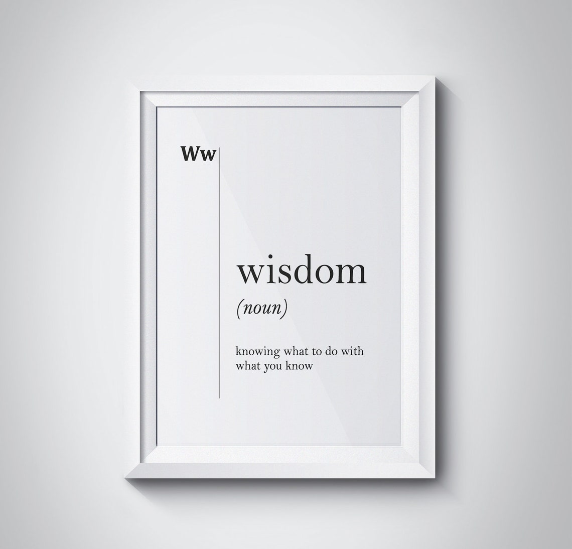 Wisdom Definition Poster Gift for Dad for Mother Grandfather - Etsy