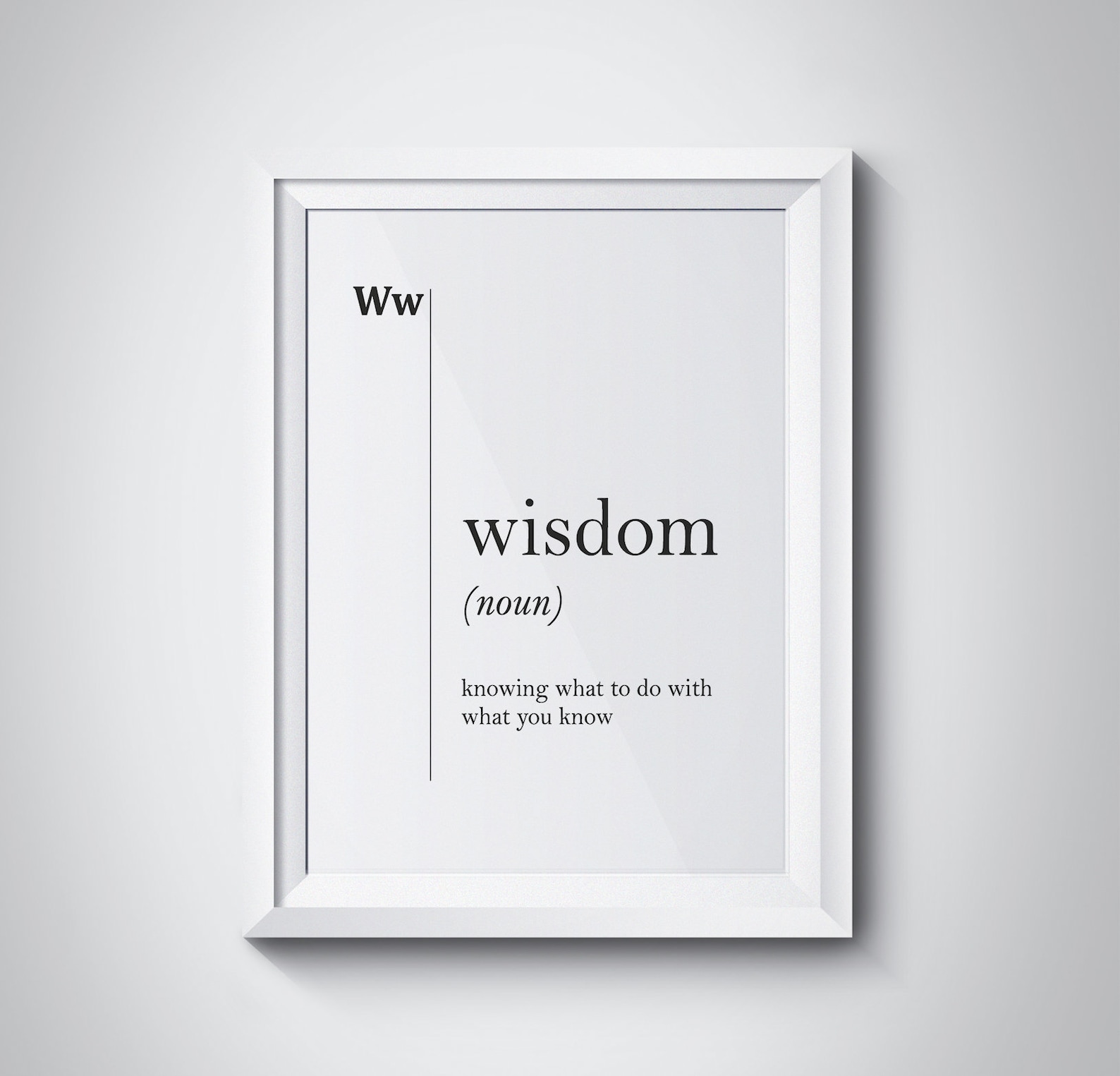 Wisdom Definition Poster Gift for Dad for Mother Grandfather ...