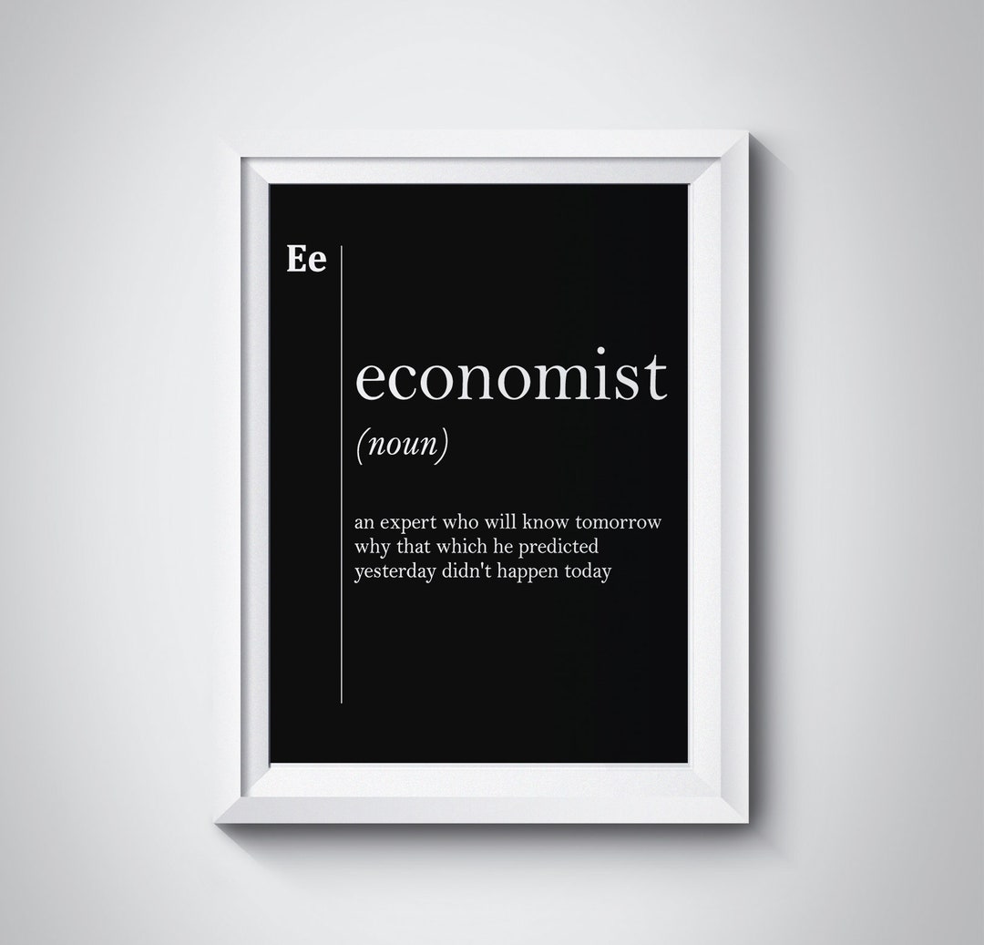 Economist Definition Print Gift for Coworker New Job Graduation Student ...