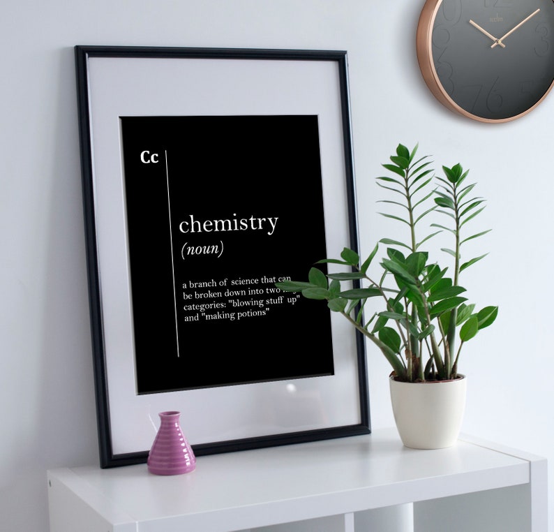 Chemistry Wall Art Chemistry Teacher Gift Science Wall Art Chemistry ...