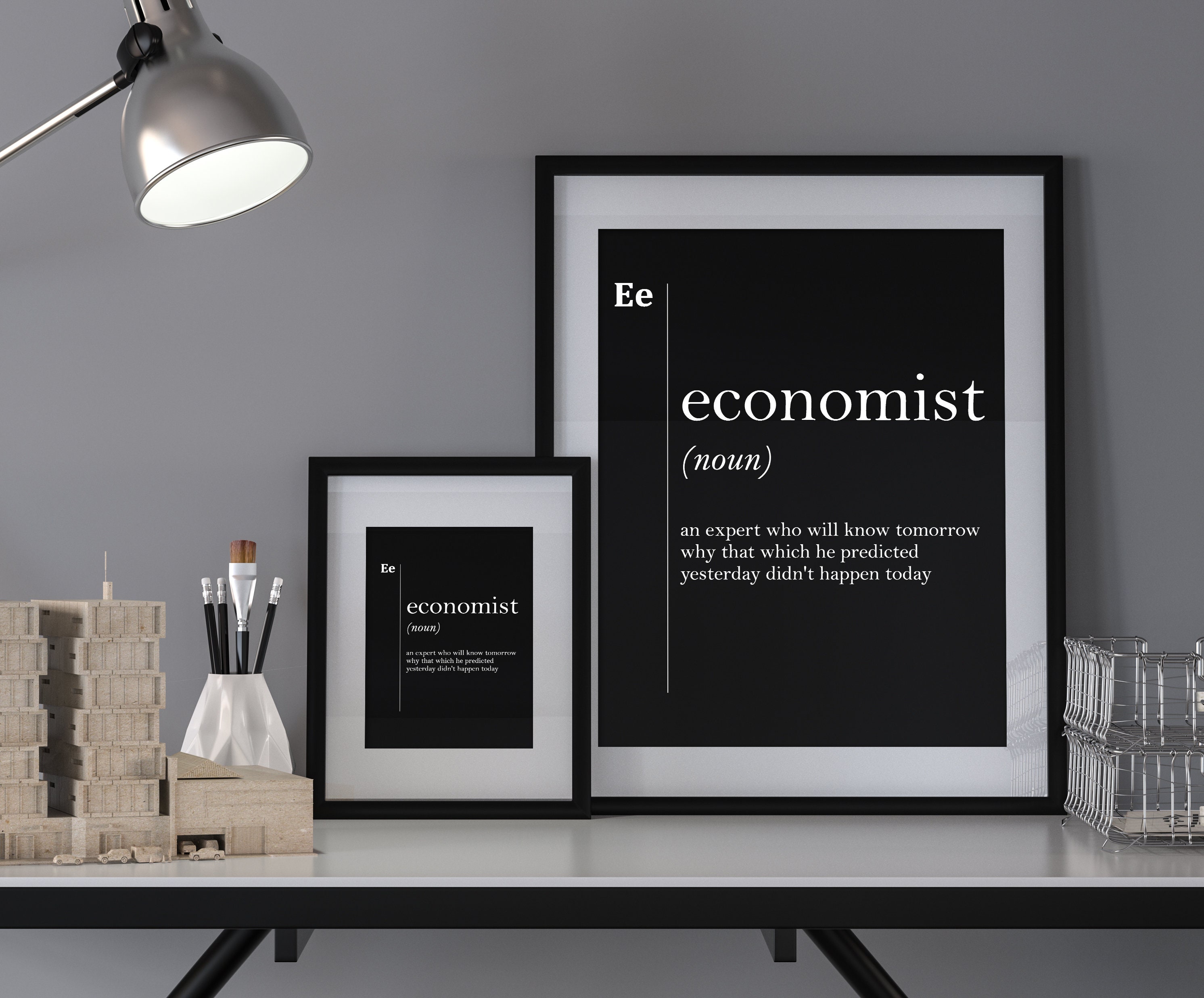 Economist Definition Print Gift for Coworker New Job Graduation Student ...