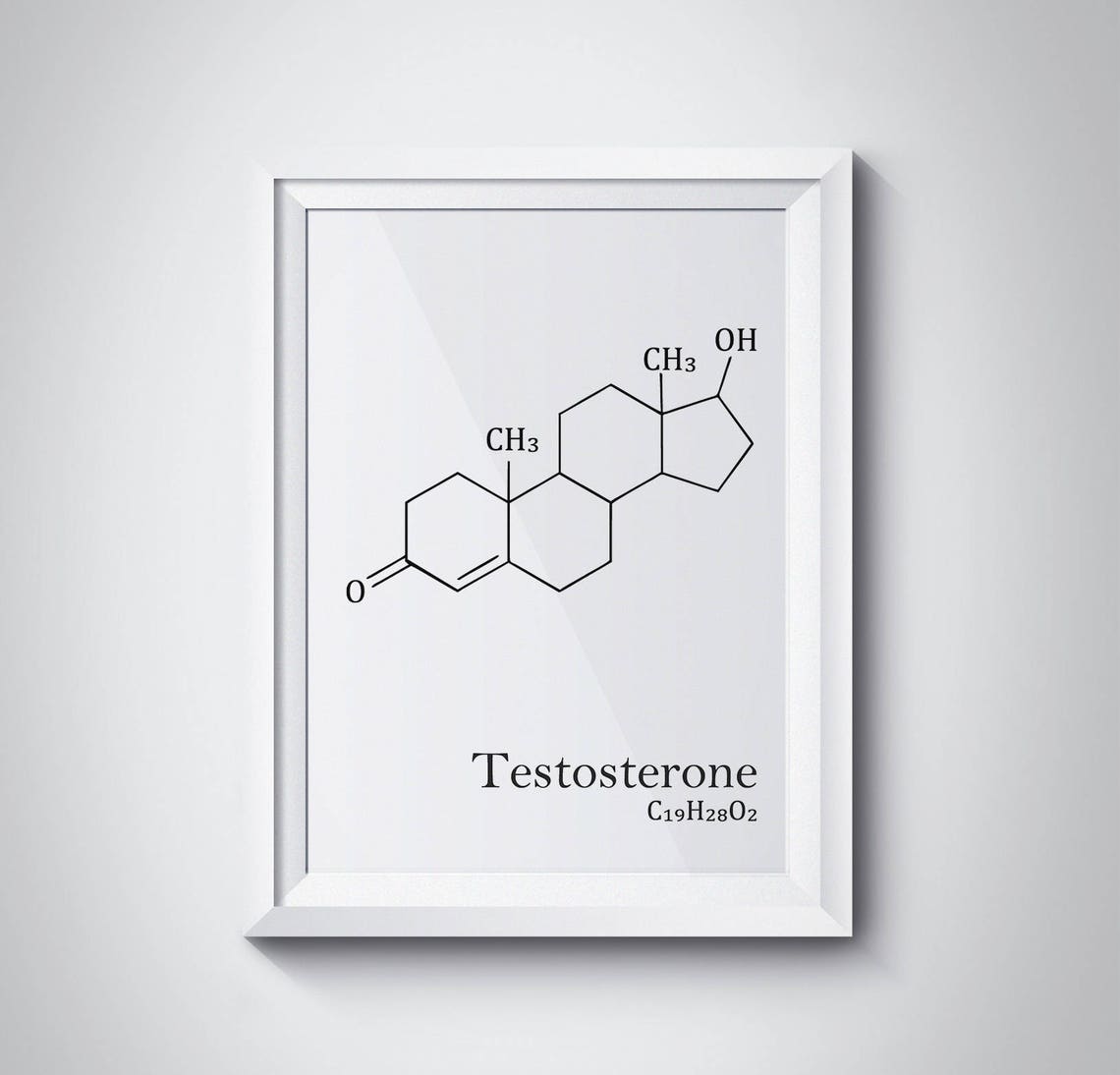 Testosterone Molecule Science Poster Minimalist Print - Etsy