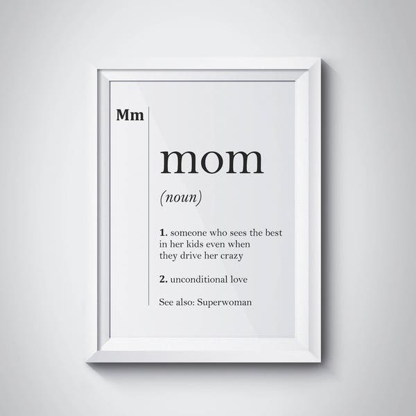 Mom Definition - Etsy