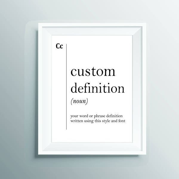 Baby Name Definition Sign - Etsy