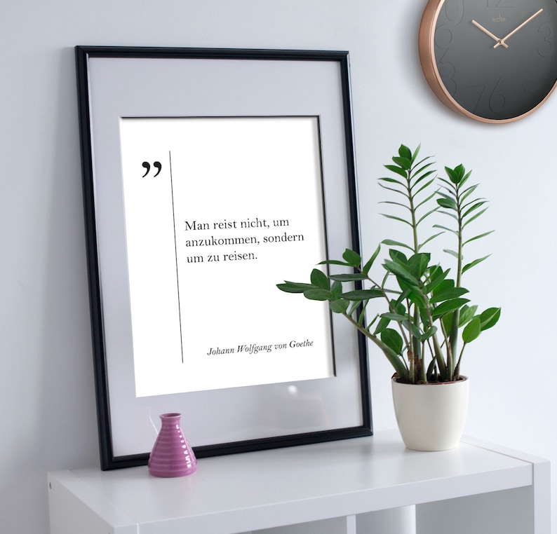 Goethe Quote Goethe Poster Deutsche Zitaten German Quotes - Etsy
