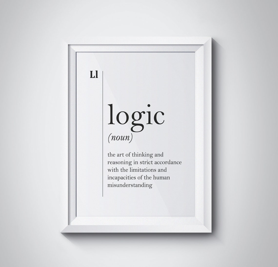 Logic Definition Print Logic Quote Logic Poster Gift Office Etsy Logic Definition Print Logic Quote Logic Poster Gift Office Etsy