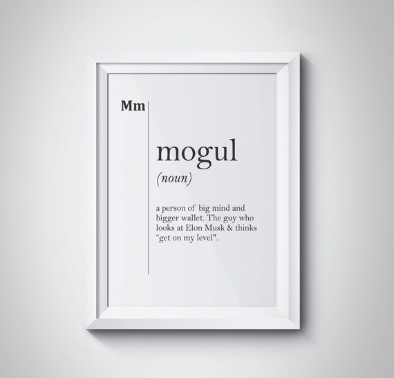 Mogul Definition Businessman Gift Mogul Gift Entrepreneur - Etsy