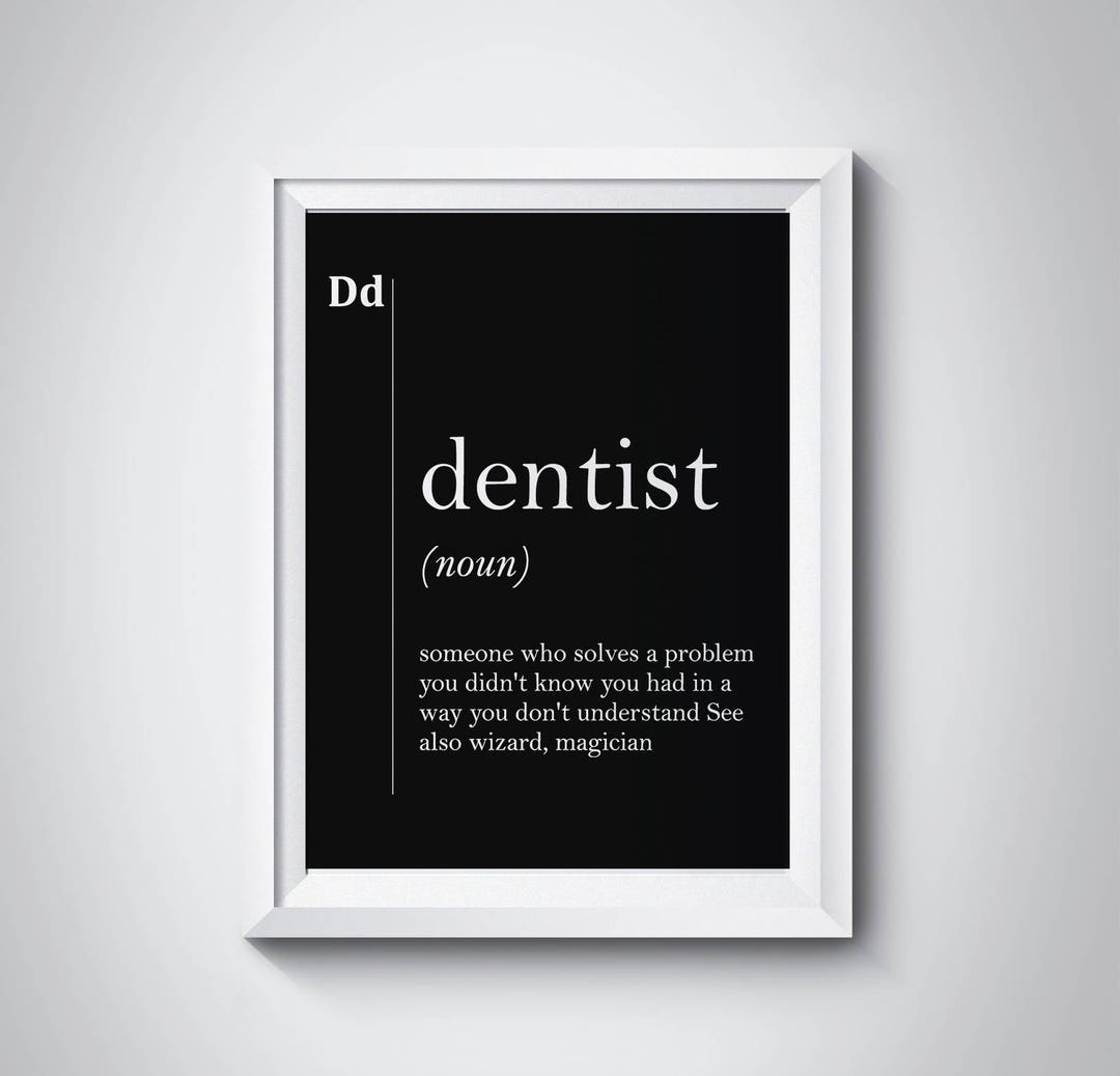 Dentist Definition, Dental Office, Stomatology Gifts, Orthodontist Gift ...
