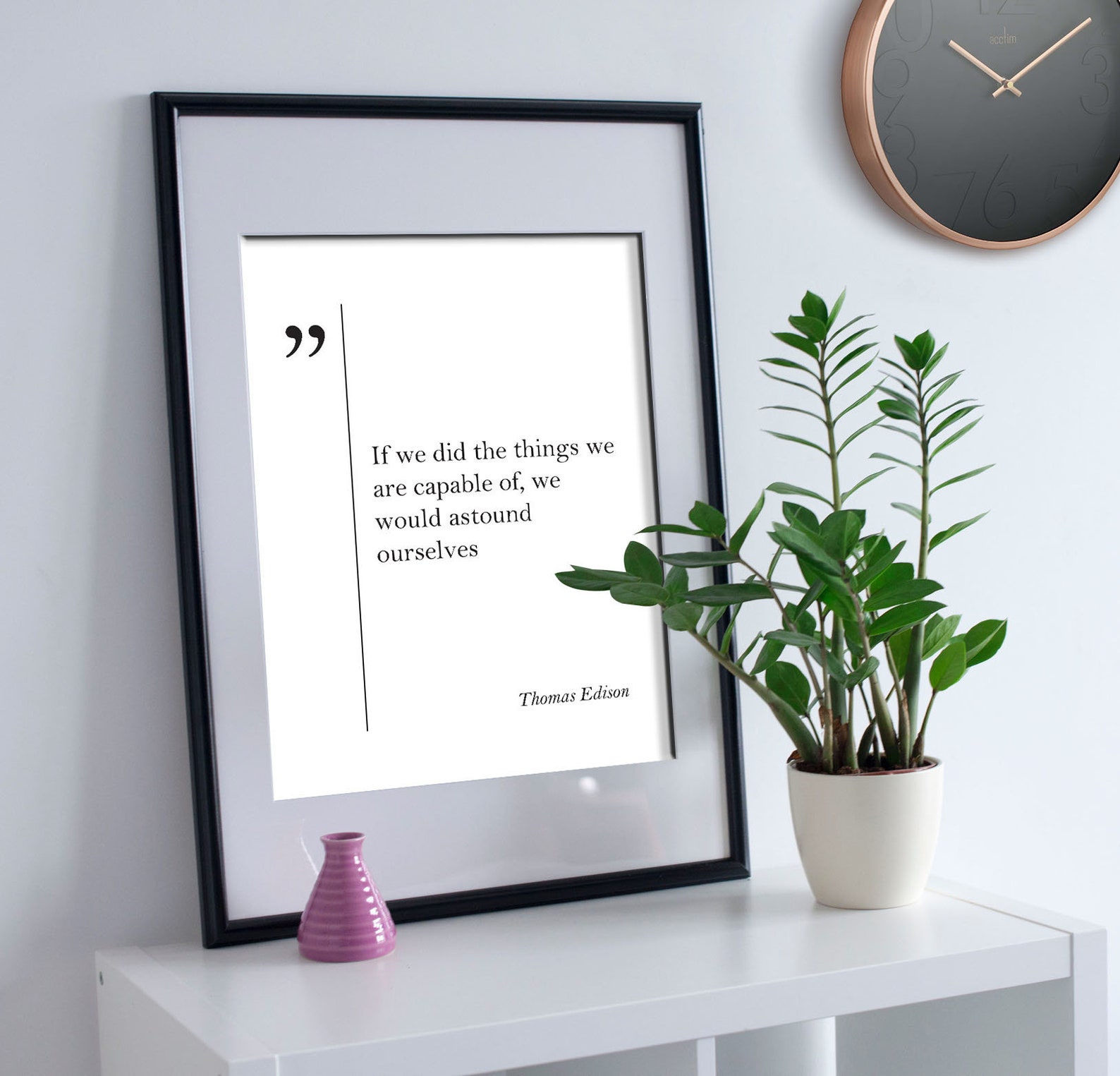 Thomas A. Edison Quote Motivational Wall Art Thomas Edison - Etsy