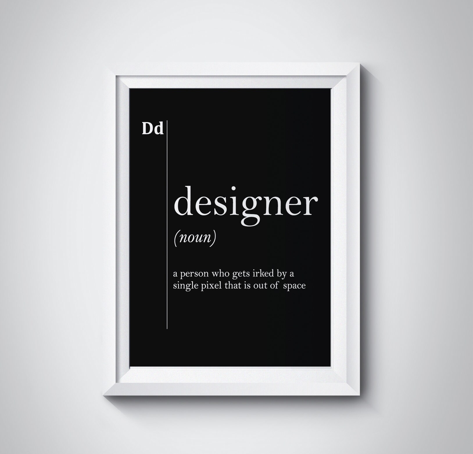 Designer Definition, Designer Gift, Designer Print, Artist Gift, Office ...
