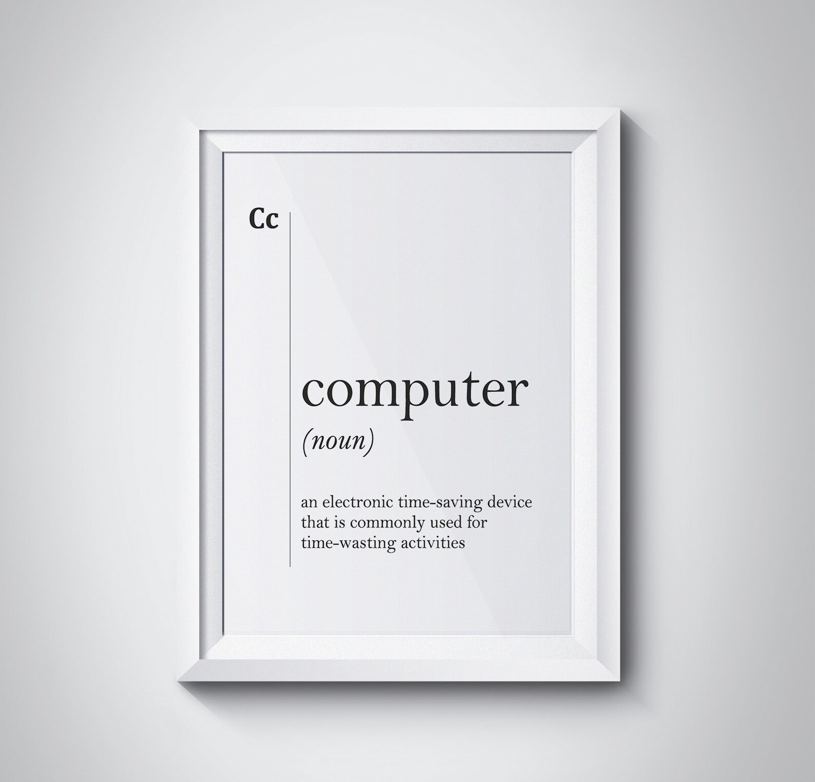 Computer Funny Definition IT Gift Coworker Gift Office Wall - Etsy