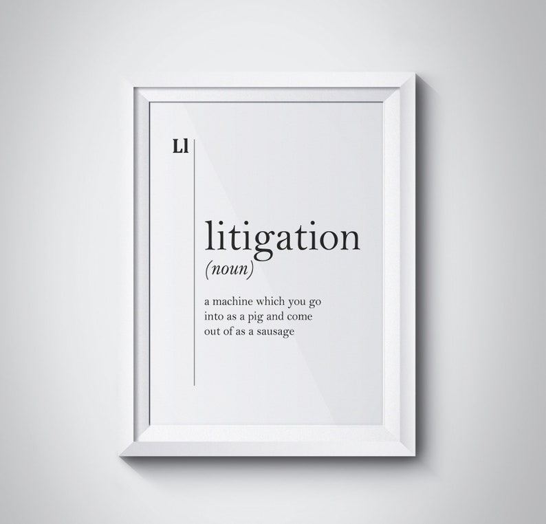 Litigation Definition Lawyer Gift Lawyer Poster Lawyer Office - Etsy