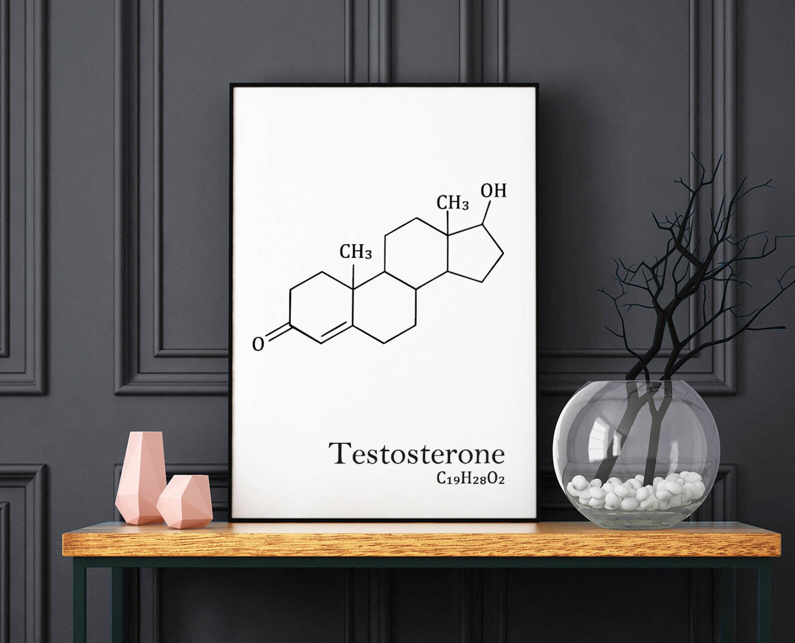 Testosterone Molecule Science Poster Minimalist Print - Etsy
