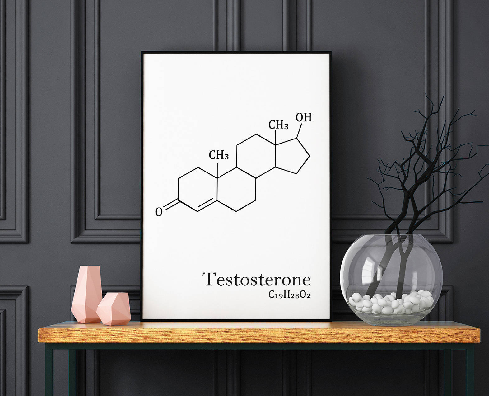 Testosterone Molecule Science Poster Minimalist Print - Etsy