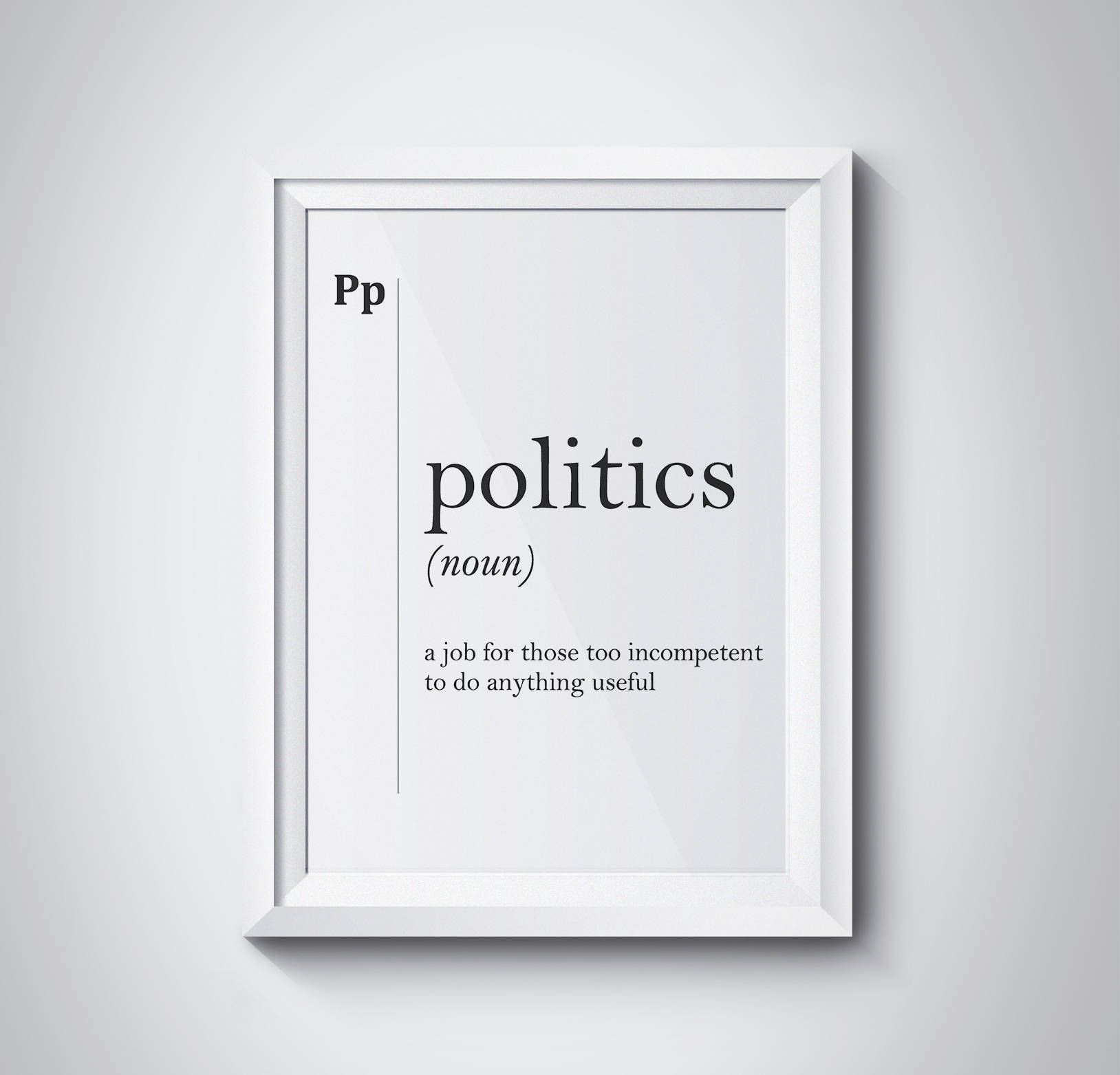 Politics Definition Poster Politics Gift Politician Gifts - Etsy