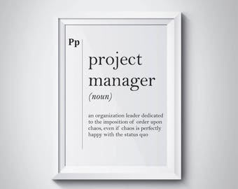 Operations Manager Definition Print Gift for Coworker Boss | Etsy