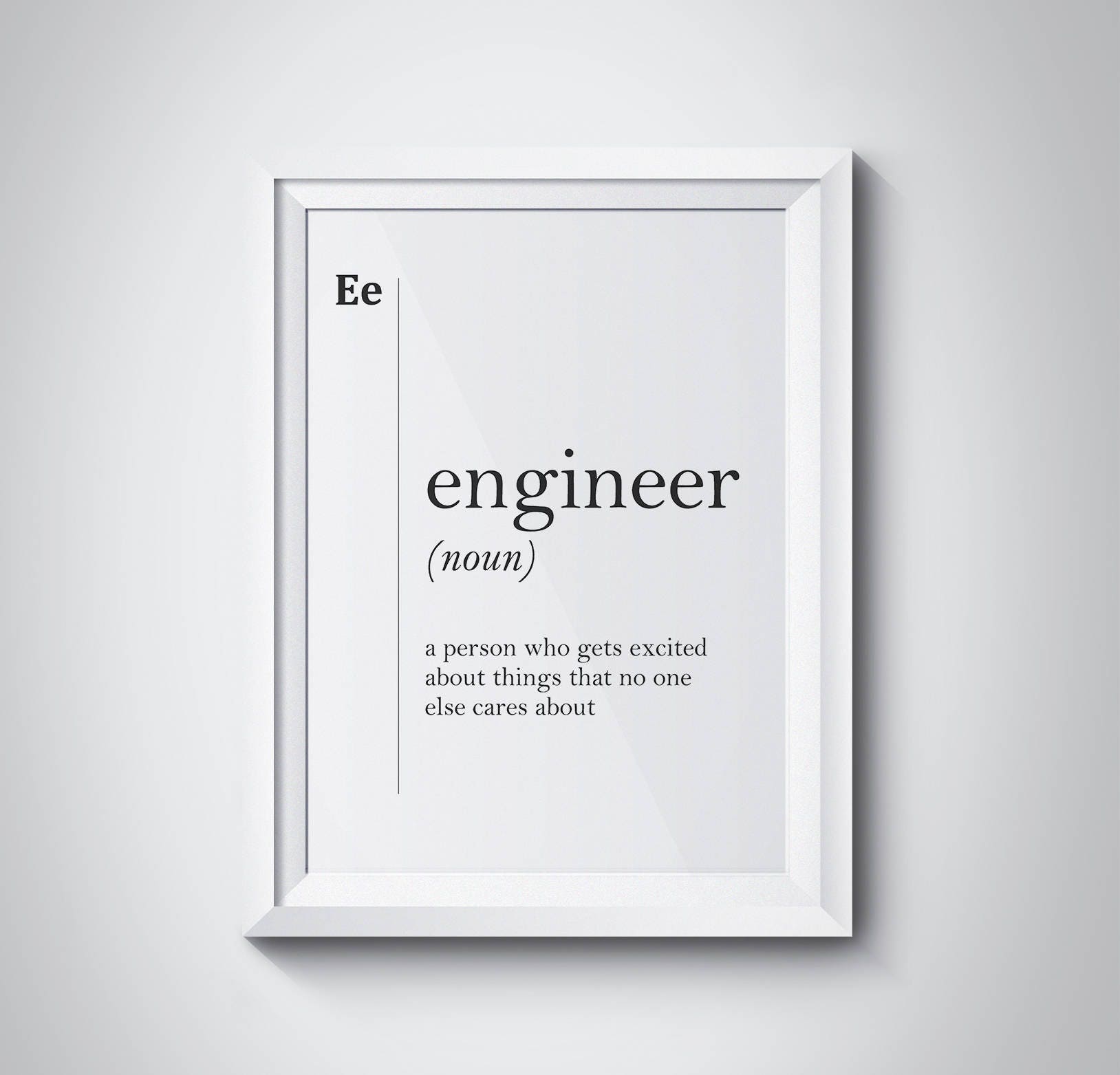 Engineer Definition Engineer Gift Engineer Mechanics Gift - Etsy