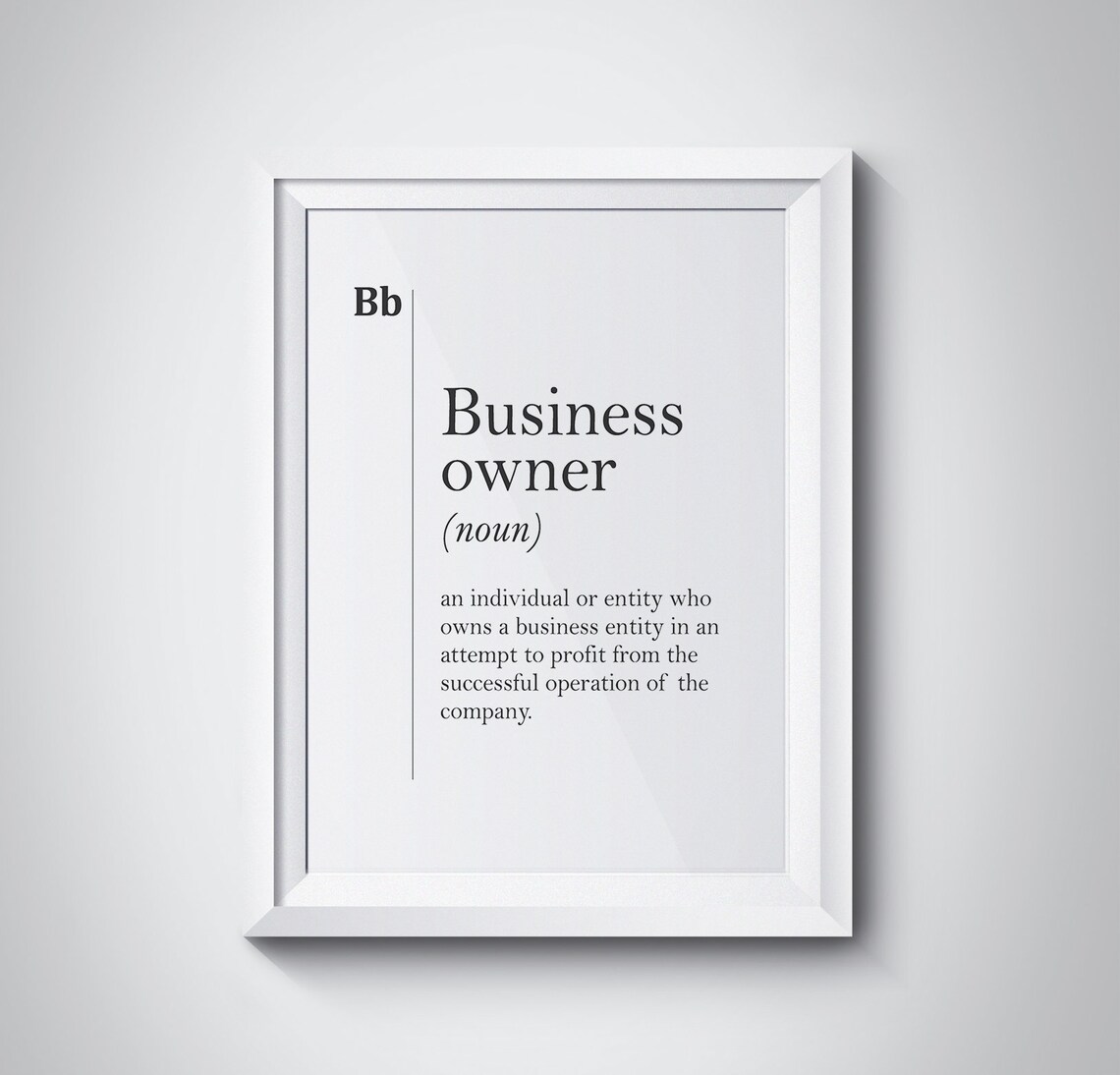 Business Owner Definition Businessman Gift Entrepreneur - Etsy