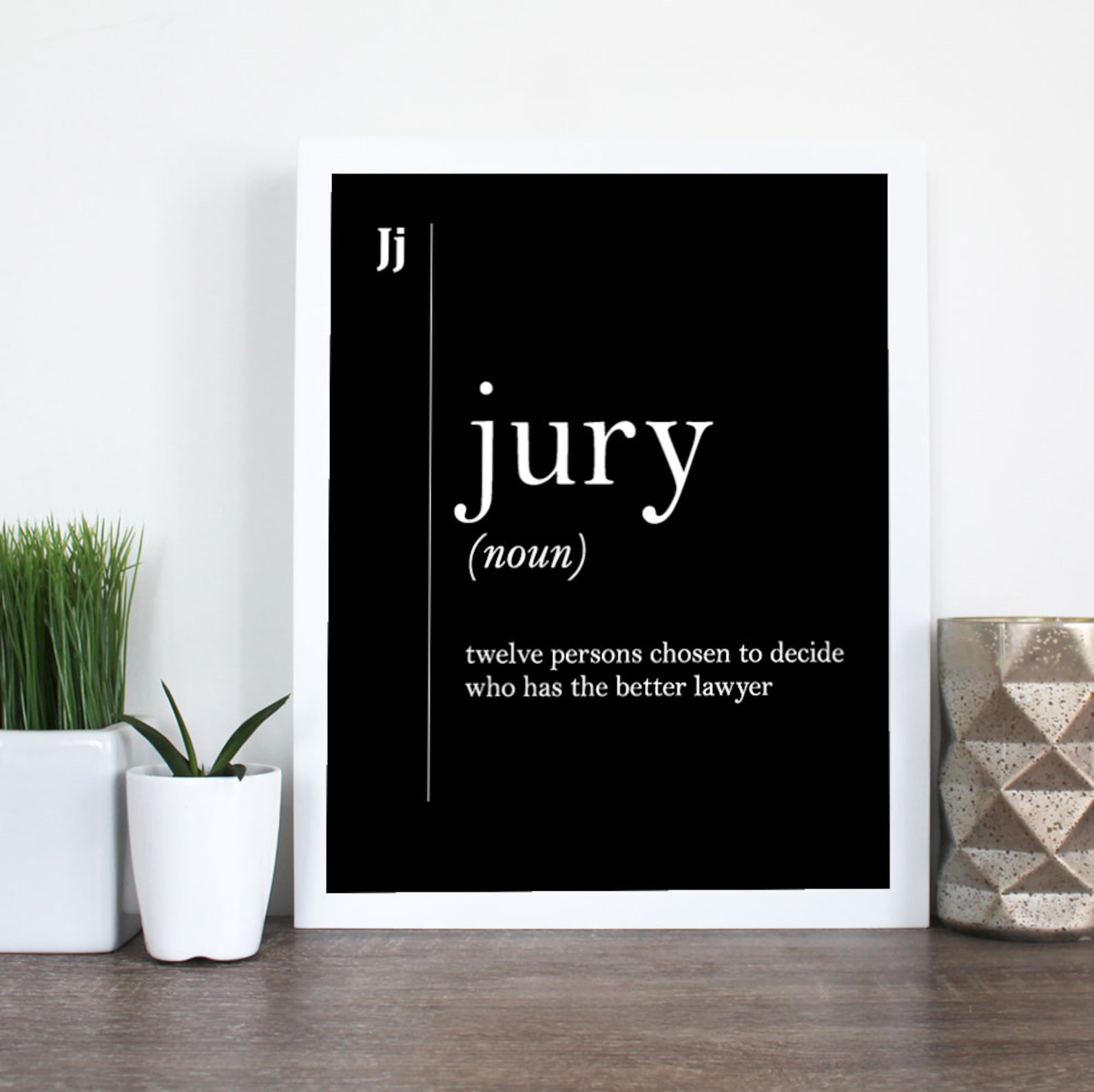 Jury Funny Definition Jury Gift Office Decor Coworker New Job | Etsy
