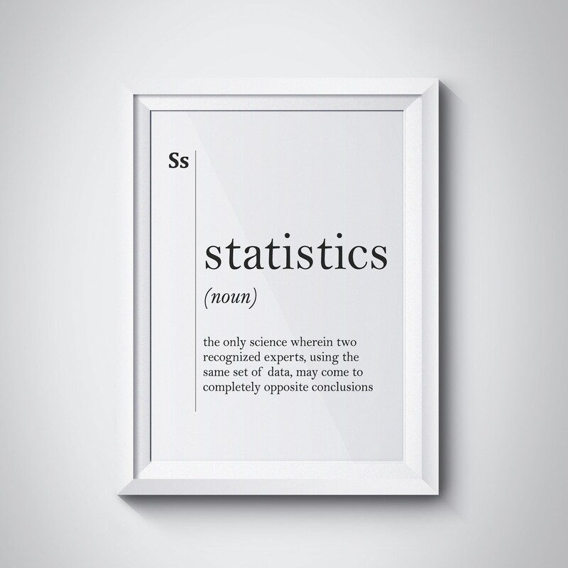 Statistics Poster - Etsy