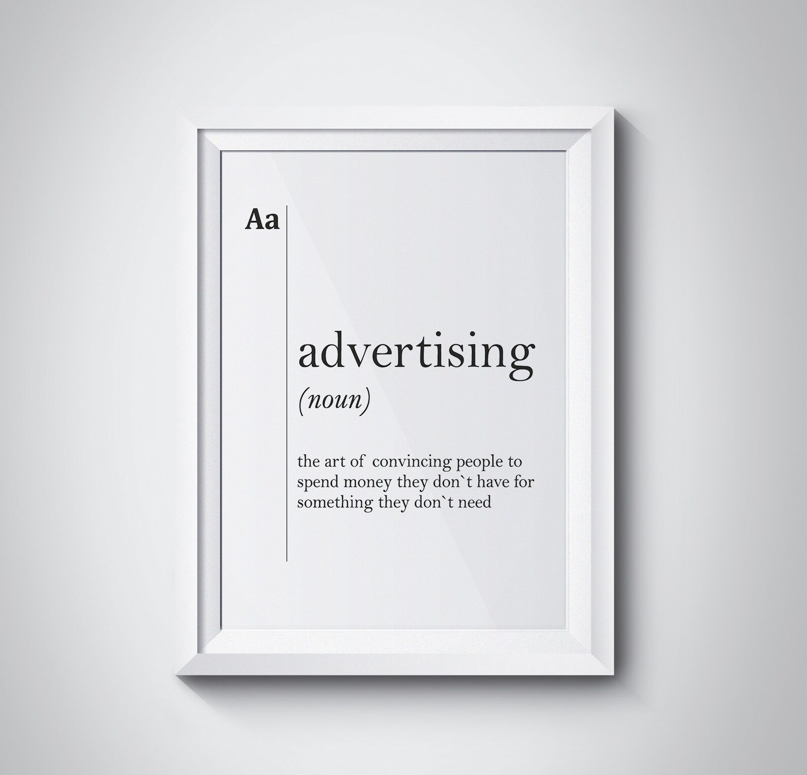 Advertising Definition Print Marketing Office Wall Art Boss - Etsy